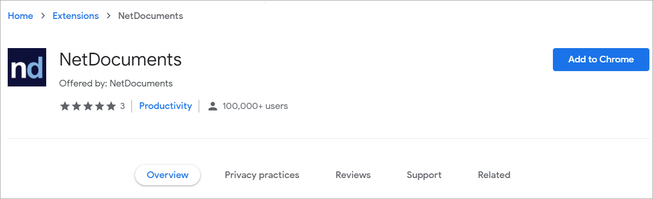 NetDocuments Browser Extension Administration