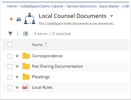 CollabSpace Interface Overview