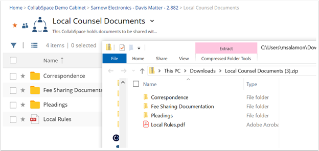 CollabSpace Interface Overview