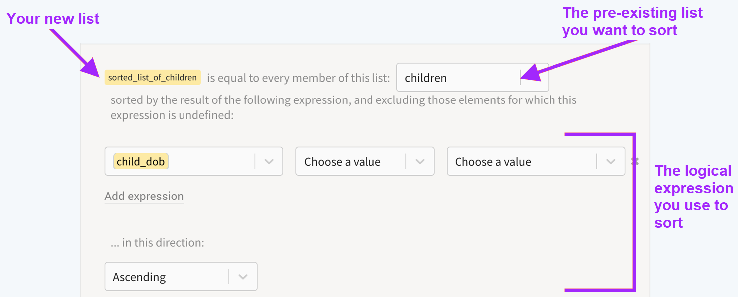 PatternBuilder Lists