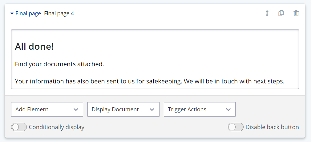 PatternBuilder Page Block Types