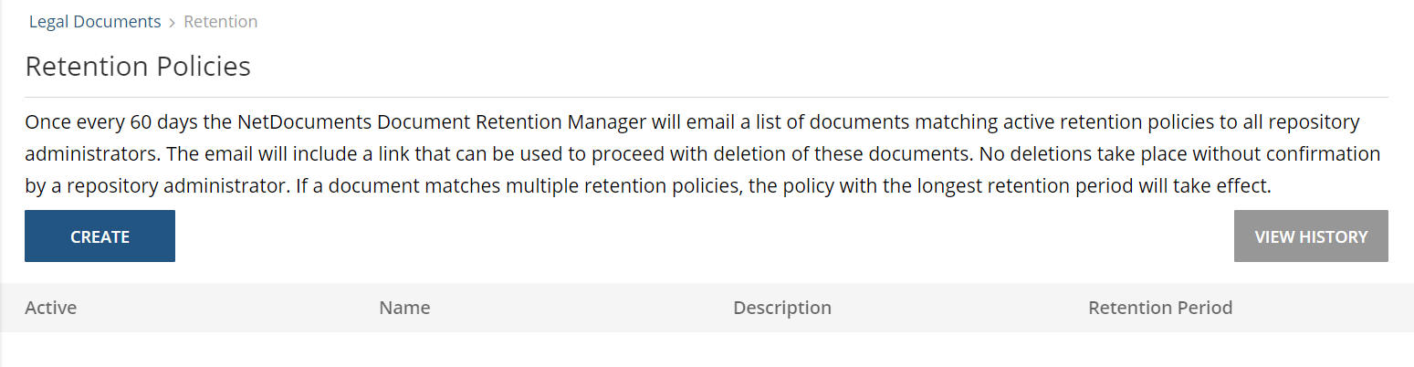 Document Retention Policies