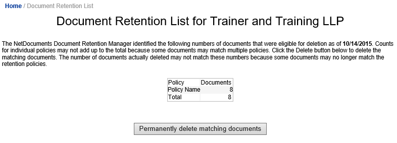 Document Retention Policies