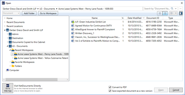 How to Use the NetDocuments Browser Extension
