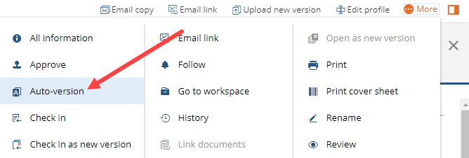 Create a New Version