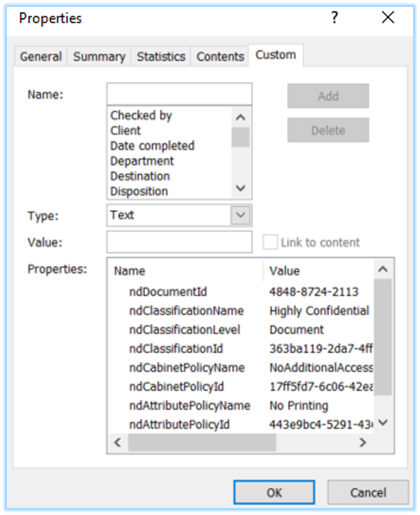Export Metadata to Microsoft Office Documents