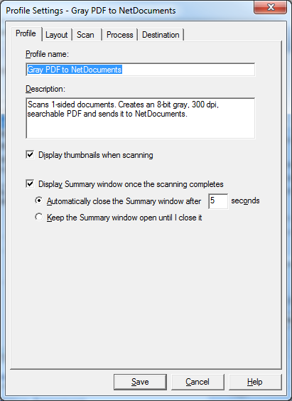 Setting up Custom Scanner Profiles for SDSS Scanners