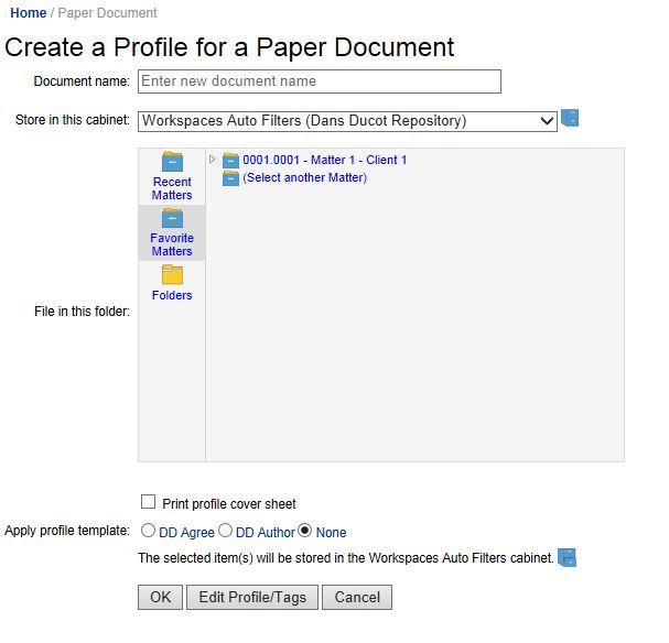 Create a Paper Document
