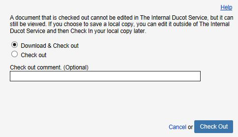 Check-Out a Document