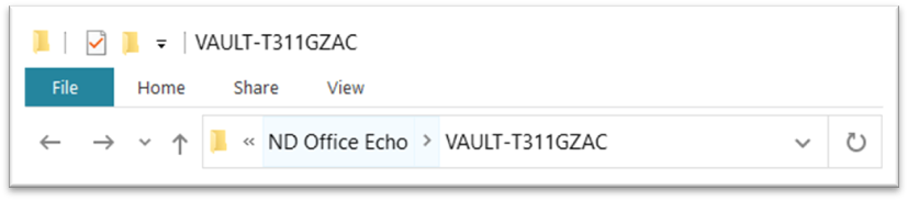 Rename or move ndOffice Echo folder