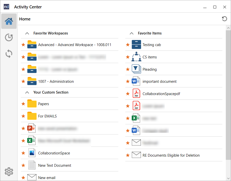 ndOffice Interface and Navigation
