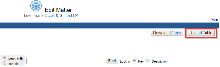 Uploading Lookup Tables