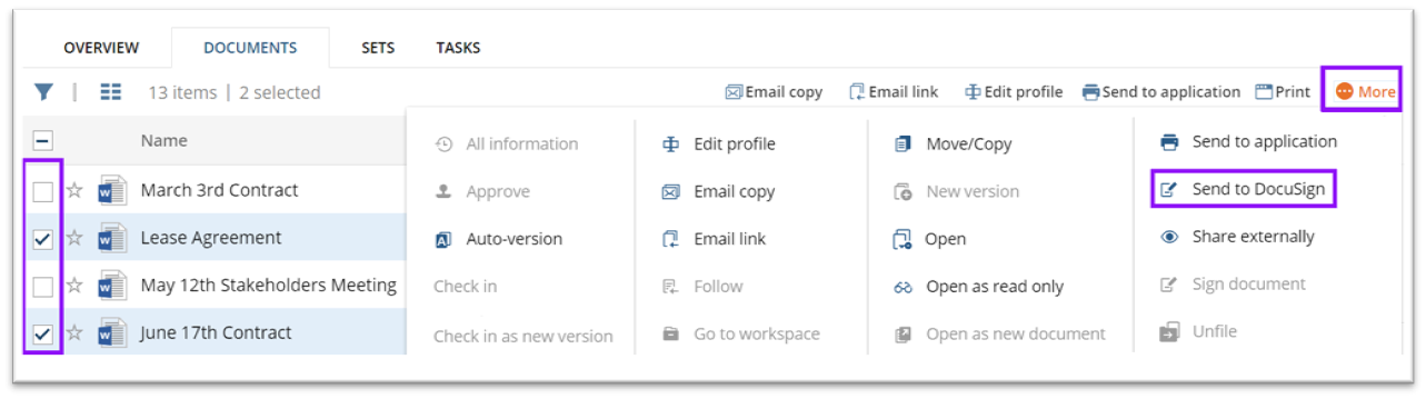 NetDocuments + DocuSign Integration