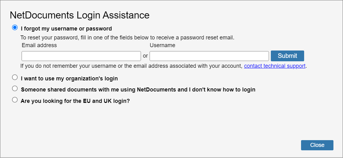 Having trouble logging into your account?
