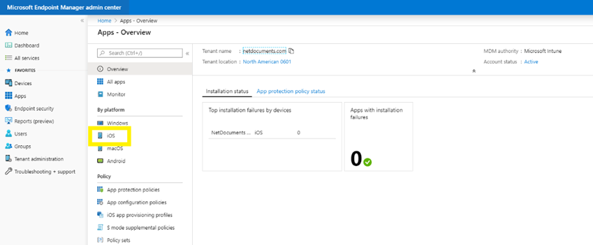 NetDocuments for Intune Configuration and Usage
