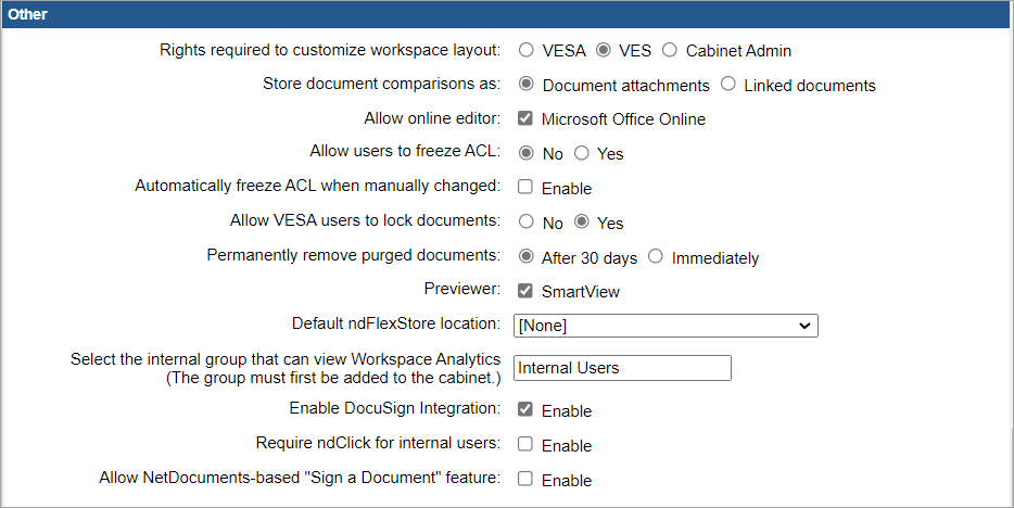 Cabinet Administration Overview