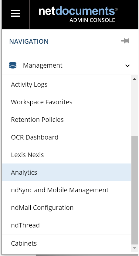 Analytics Administration