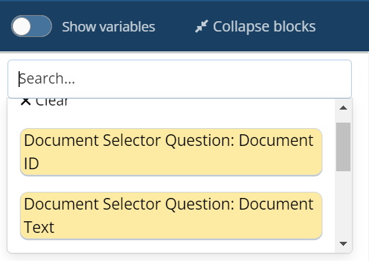 PatternBuilder Question Types