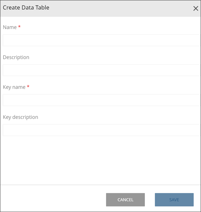 NetDocuments Data Tables