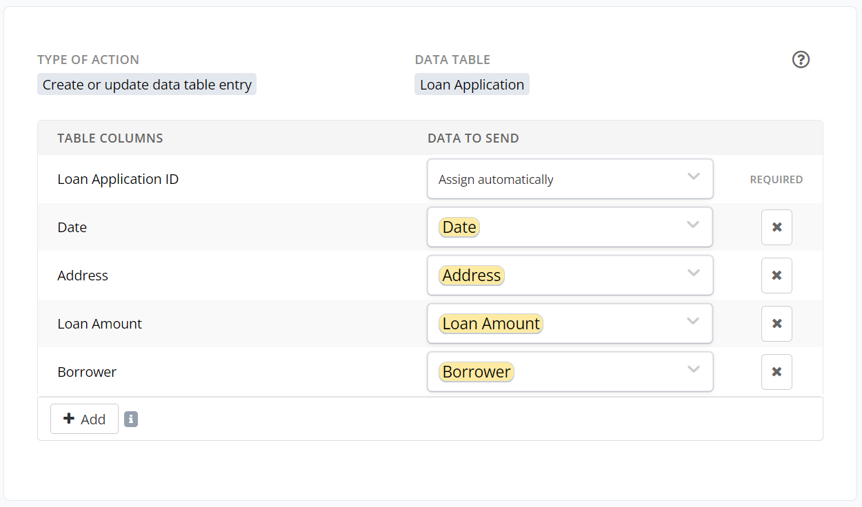NetDocuments Data Tables