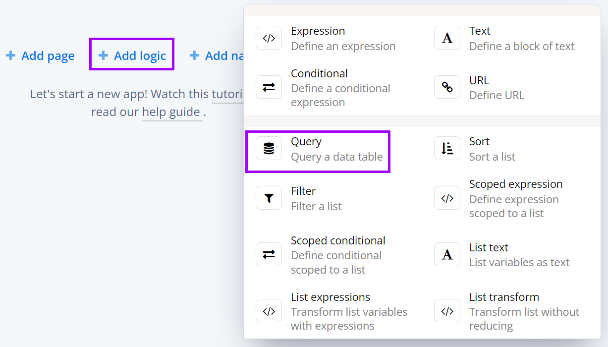 NetDocuments Data Tables
