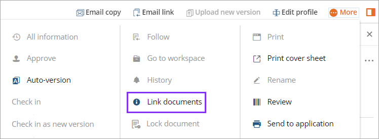 Profiling a Document (i.e., Edit Profile)