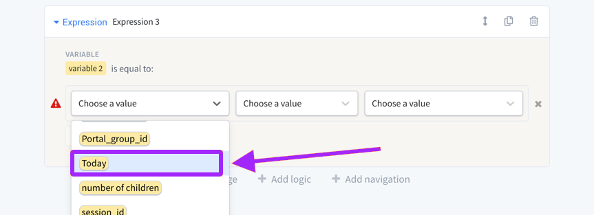 PatternBuilder Variable Types