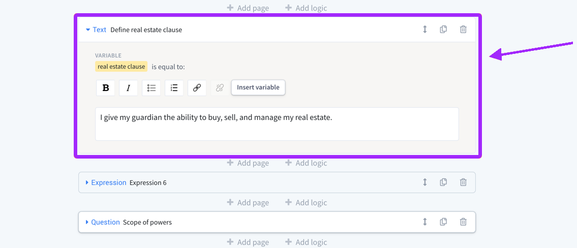 PatternBuilder Logic Block Types