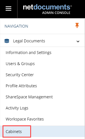 Cabinet Default Access and Security