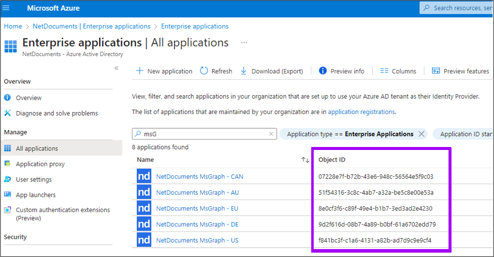 Graph API Filing Processor Set up