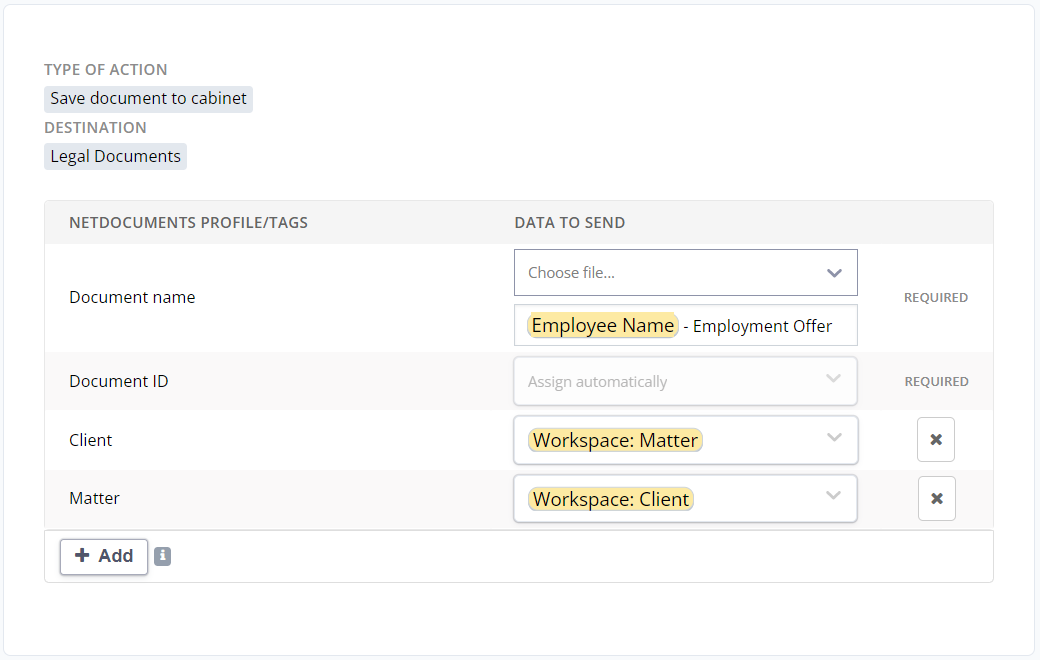 PatternBuilder Trigger Actions