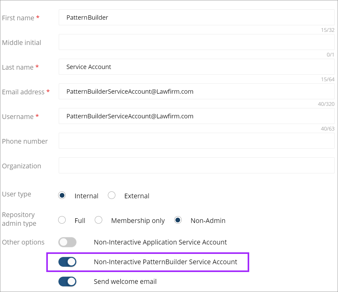 NetDocuments PatternBuilder