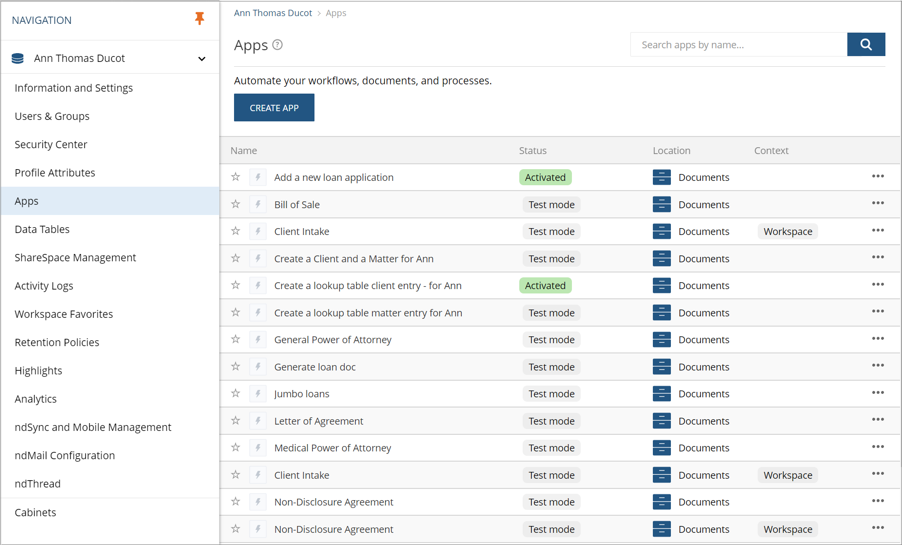 NetDocuments PatternBuilder