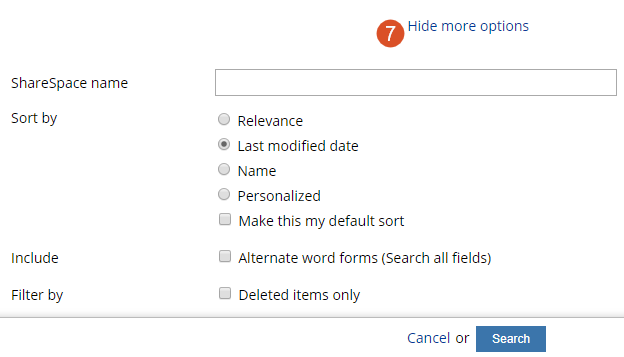 Advanced Search Page