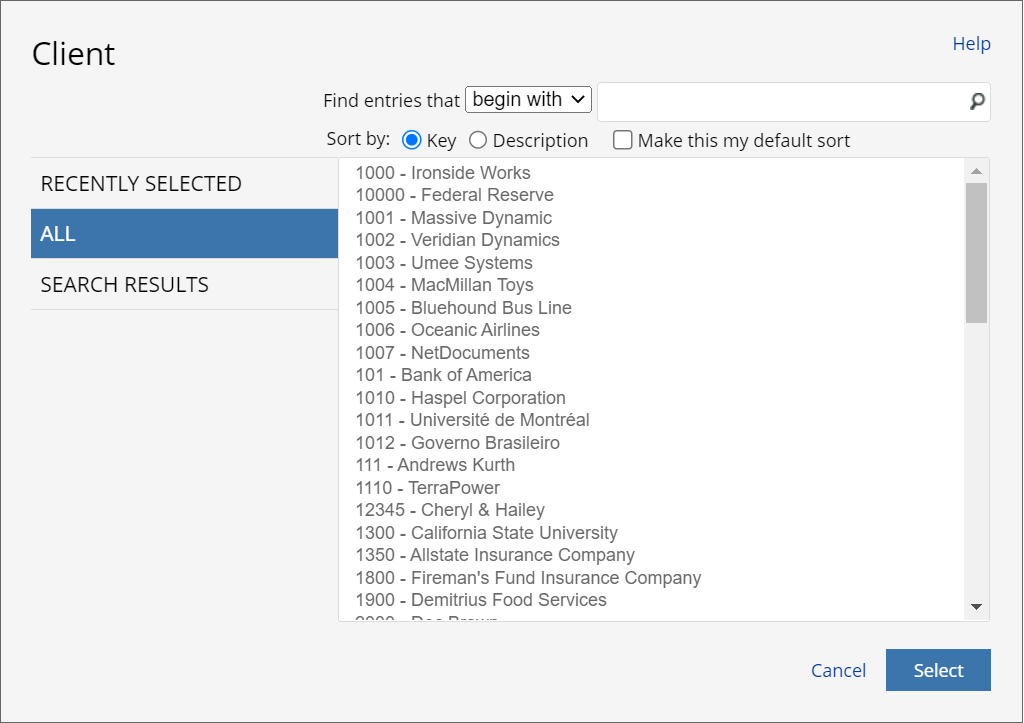 Advanced Search Page