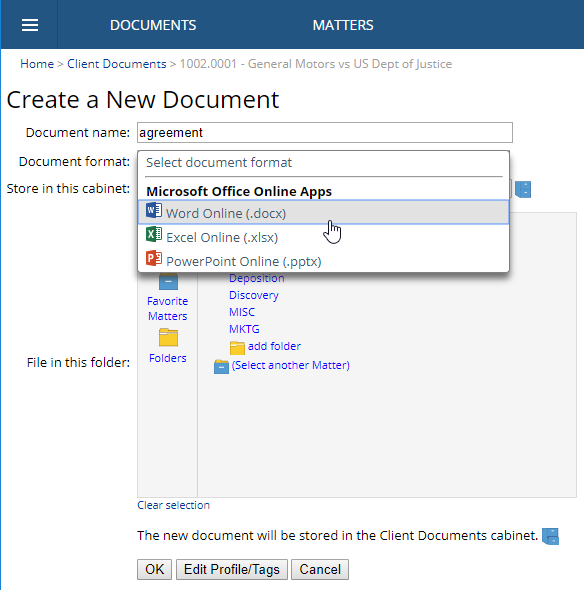 Microsoft Office 365 for NetDocuments