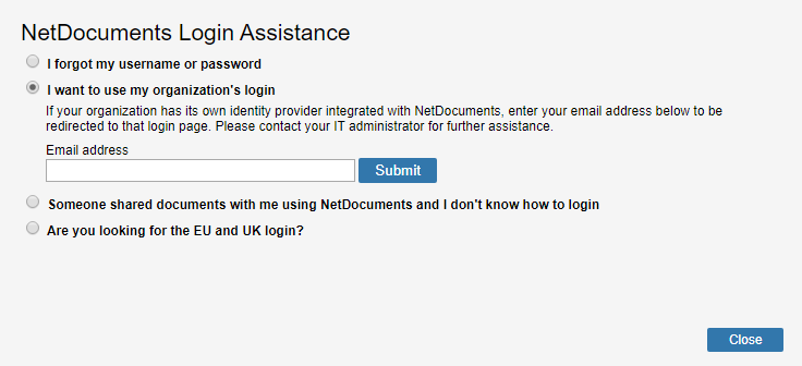 Federated Identity Login