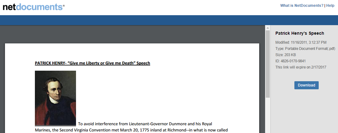 Secure Document Delivery