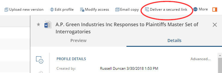 Secure Document Delivery