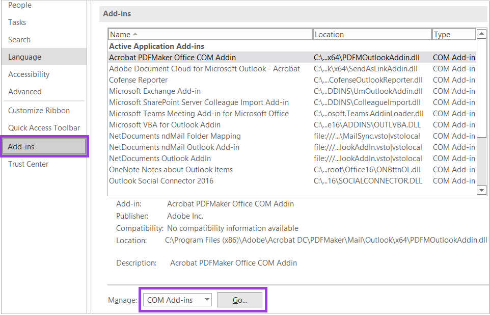 Delegate Folder Mapping