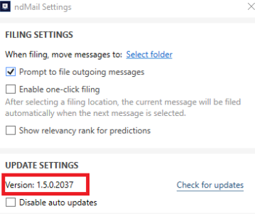 How to Find Version Information for NetDocuments Applications