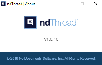 How to Find Version Information for NetDocuments Applications