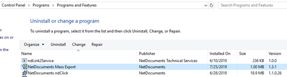 How to Find Version Information for NetDocuments Applications