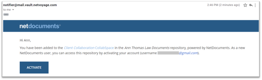 Guide to Receiving a CollabSpace