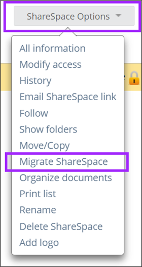 ShareSpace Migration Tools