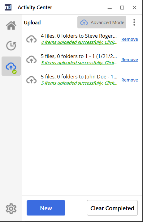 ndOffice Activity Center Overview