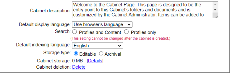 Cabinet Administration Overview