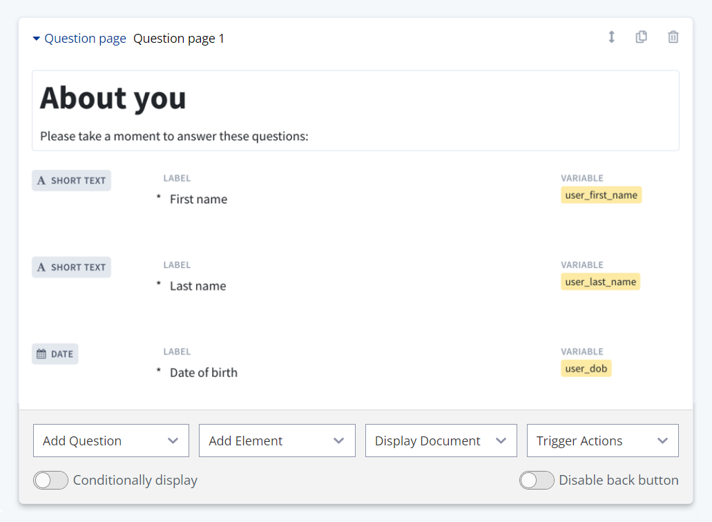 PatternBuilder Page Block Types