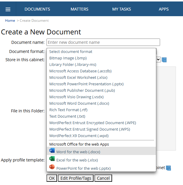 Microsoft Office 365 for NetDocuments