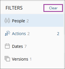 History of Documents and Folders